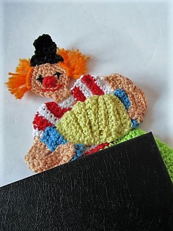 Häkelanleitung Lesezeichen Clown - myPatterns.de